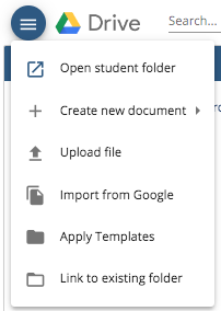 Files tab - Google drive, Navigation